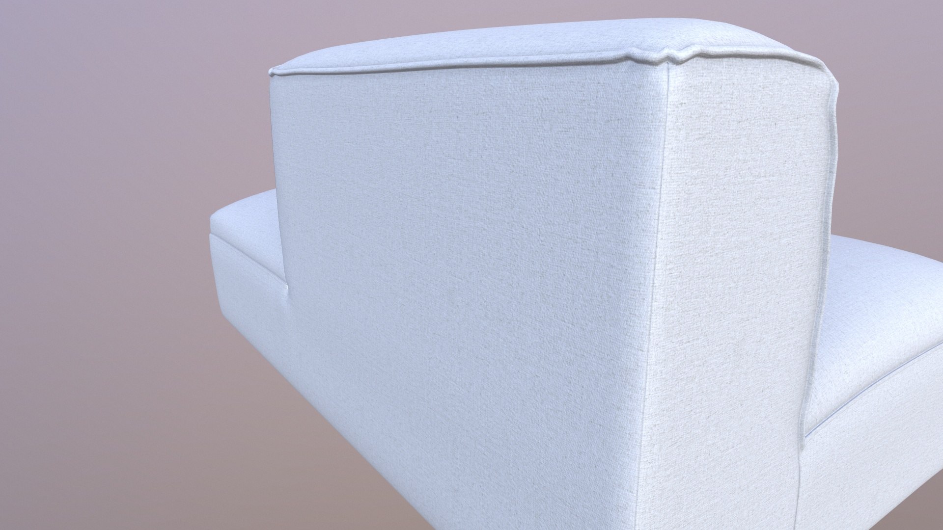 Armless Modular Piece Sofa 3D Model - TurboSquid 2023730