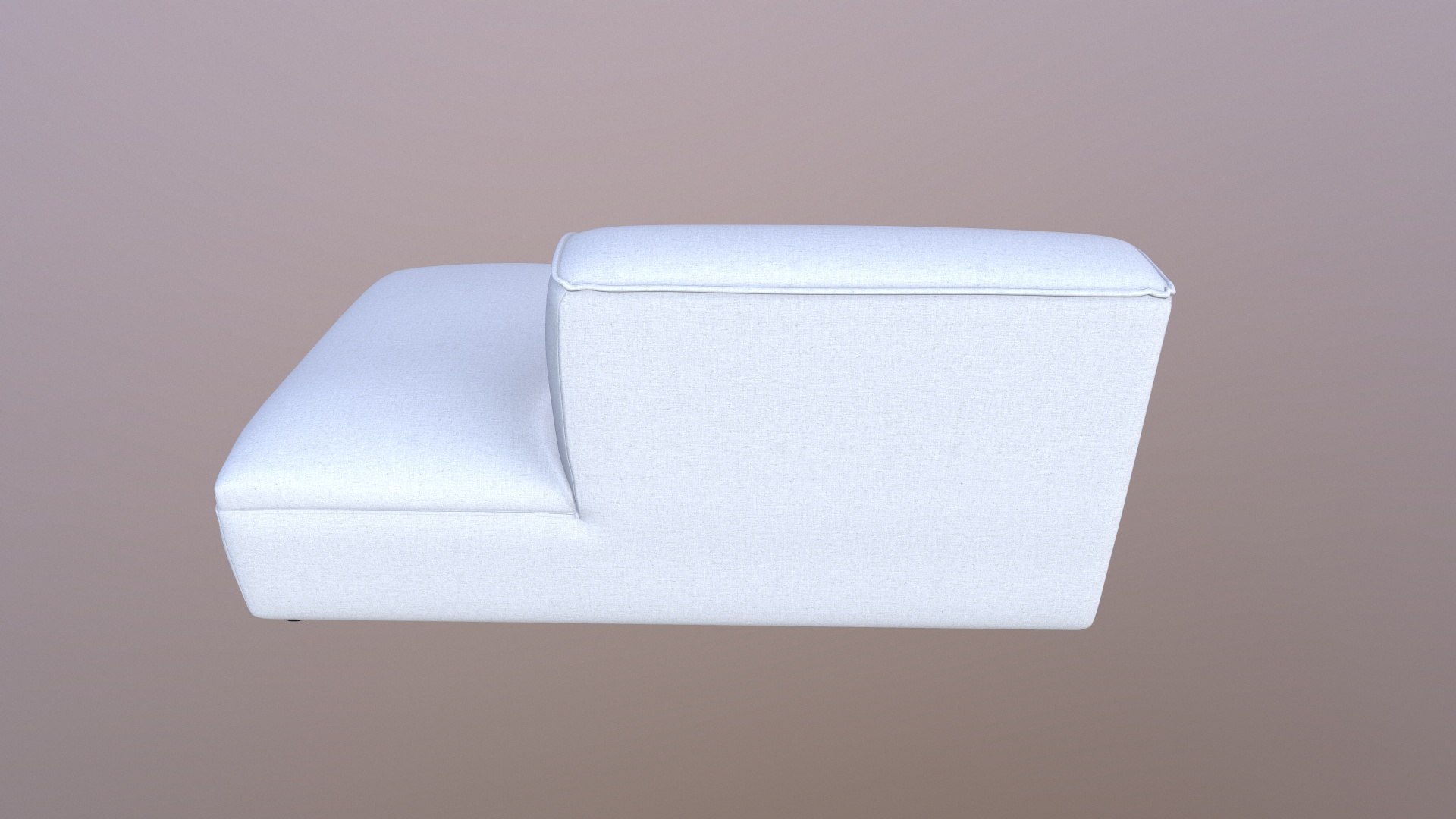 Armless Modular Piece Sofa 3D Model - TurboSquid 2023730