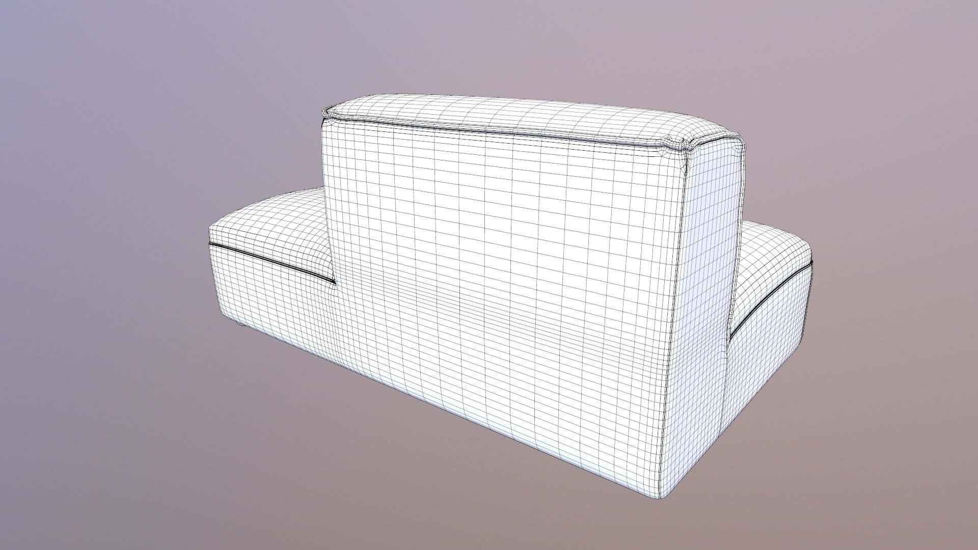 Armless Modular Piece Sofa 3D Model - TurboSquid 2023730