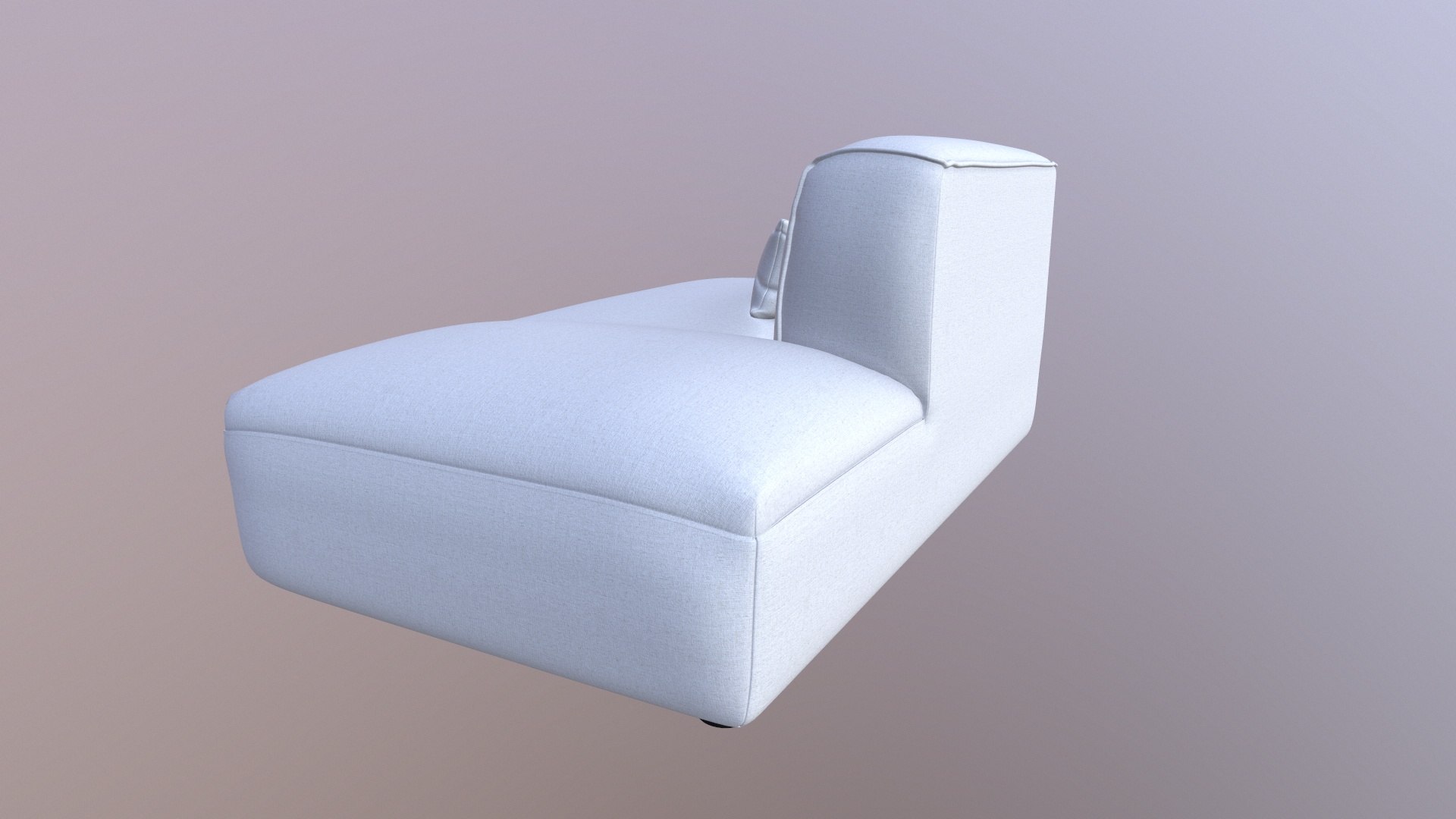 Armless Modular Piece Sofa 3D Model - TurboSquid 2023730