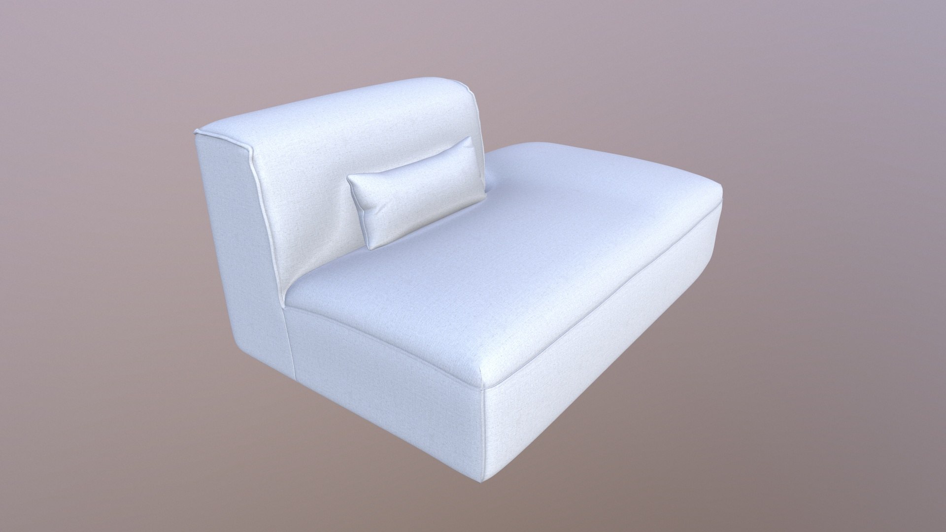 Armless Modular Piece Sofa 3D Model - TurboSquid 2023730