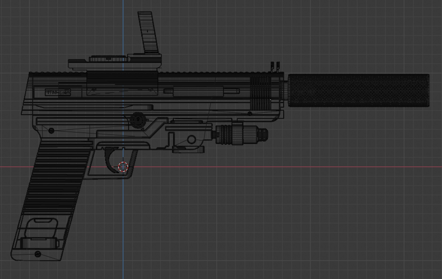 Handgun Red Dot Sight 3D Model - TurboSquid 1548923