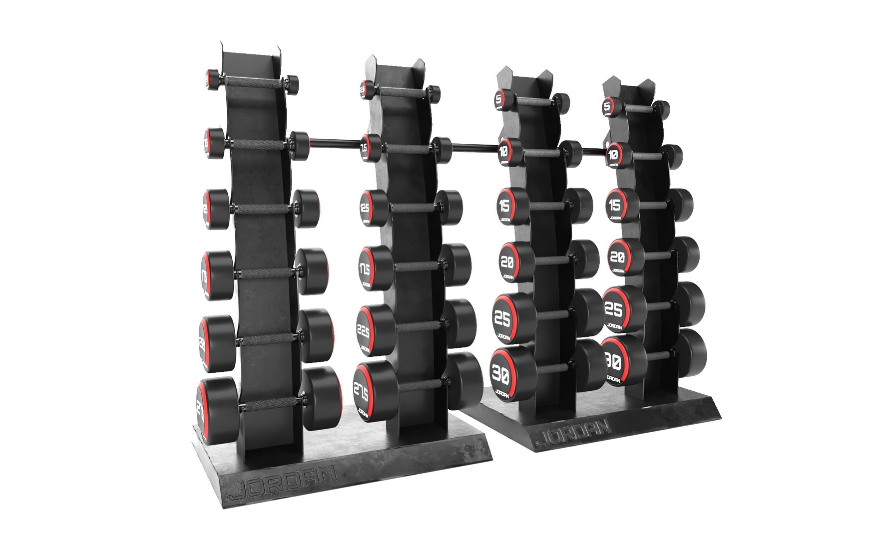 3D Dumbbell Rack Jordan Set 01 - TurboSquid 2222978