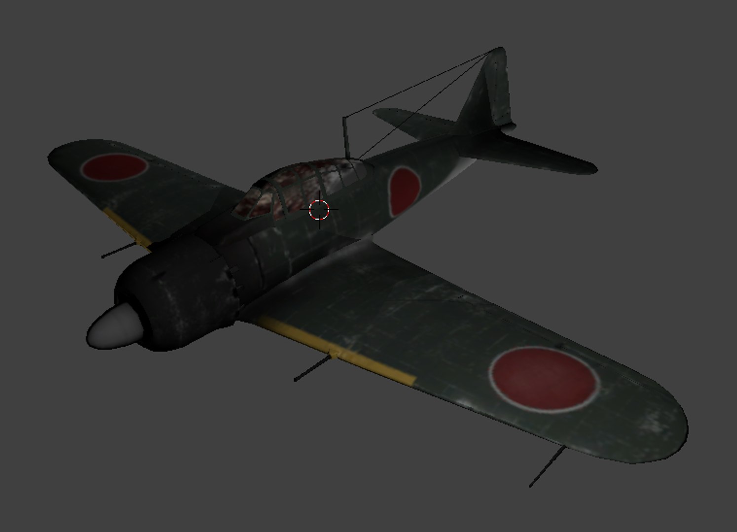 Japanese a6m zero army 3D - TurboSquid 1297604