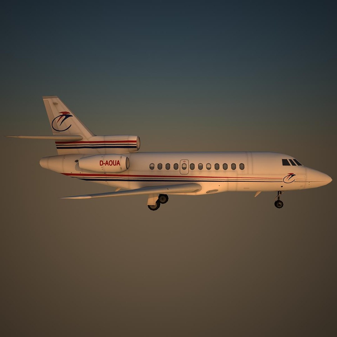 3d dassault falcon 900 bae