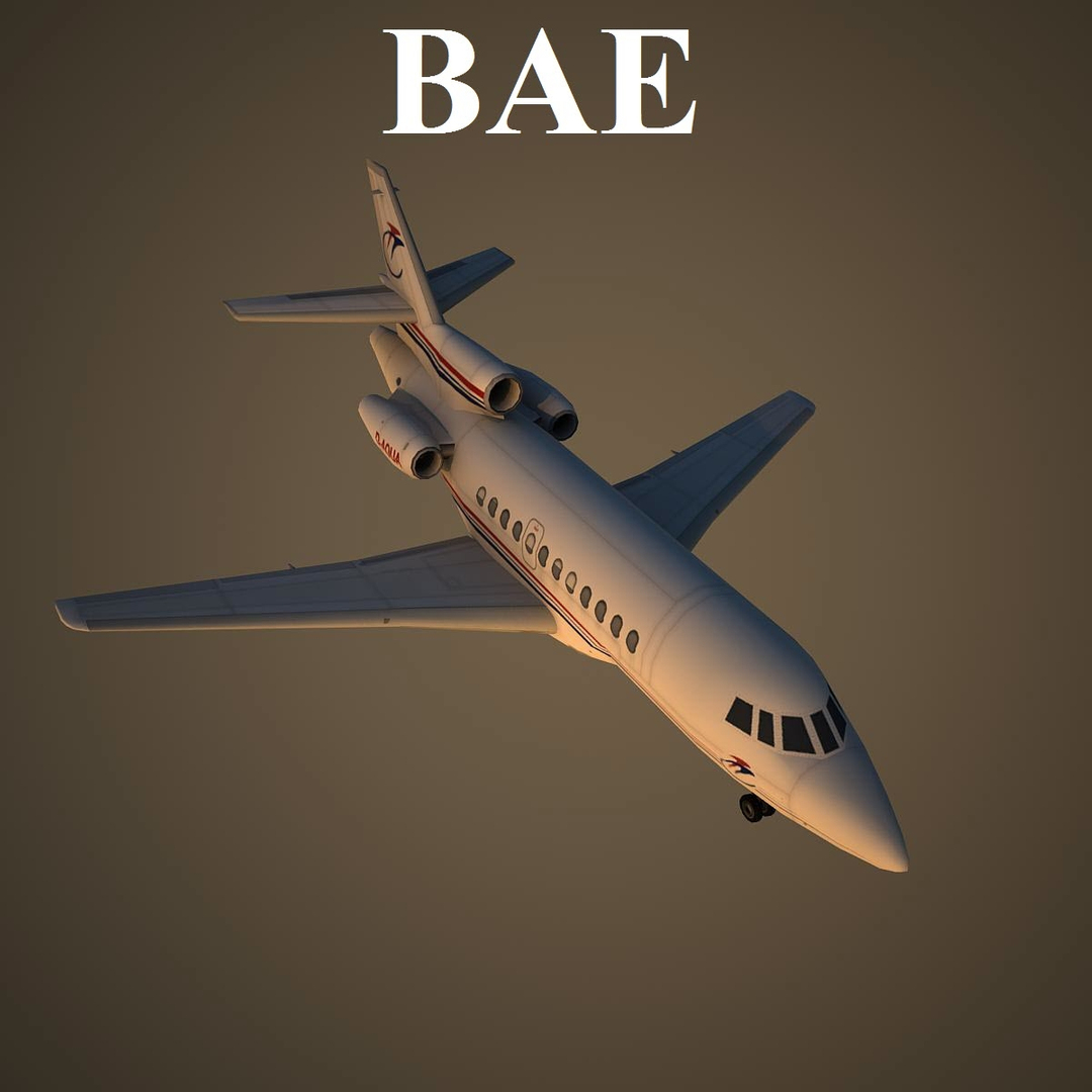 3d dassault falcon 900 bae