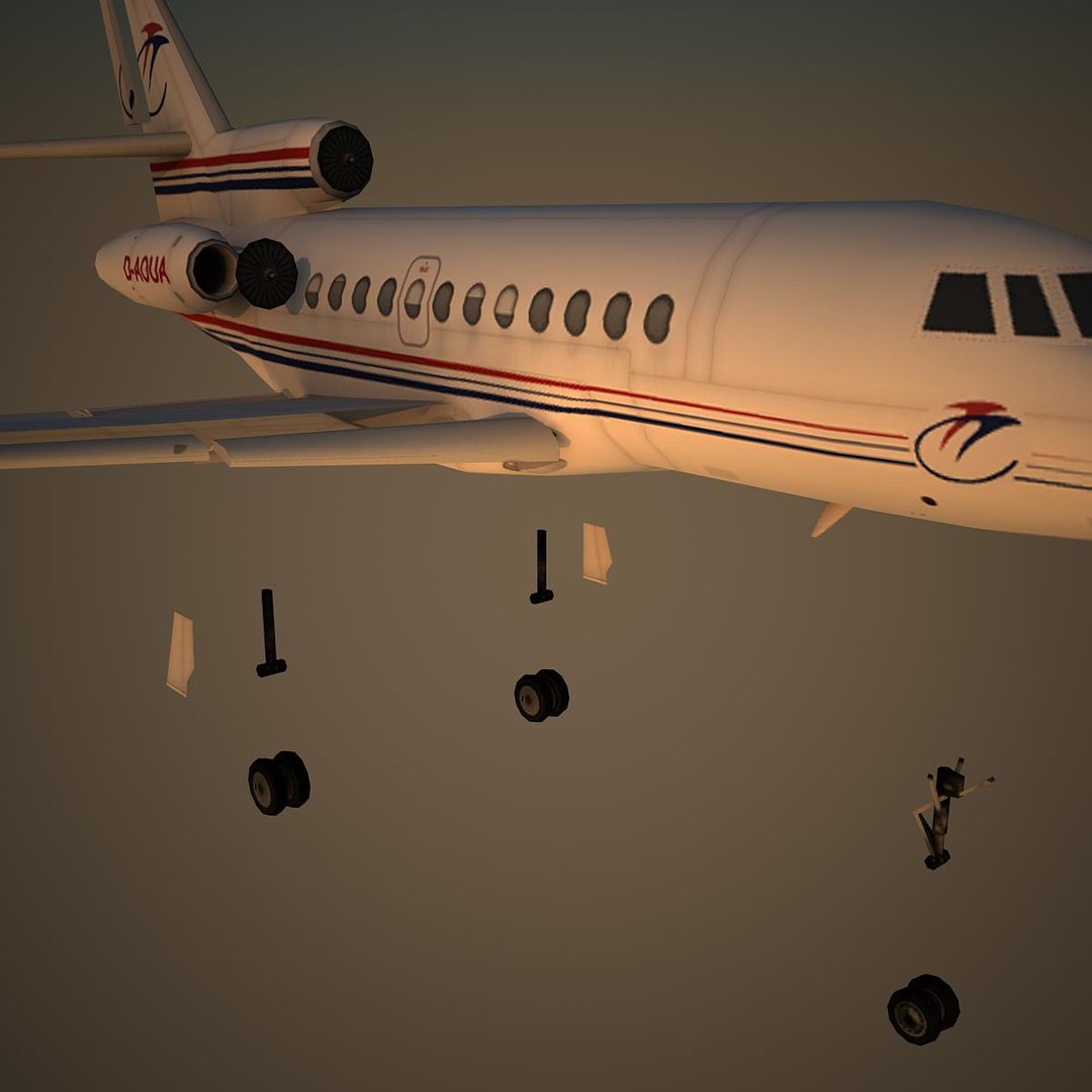 3d dassault falcon 900 bae