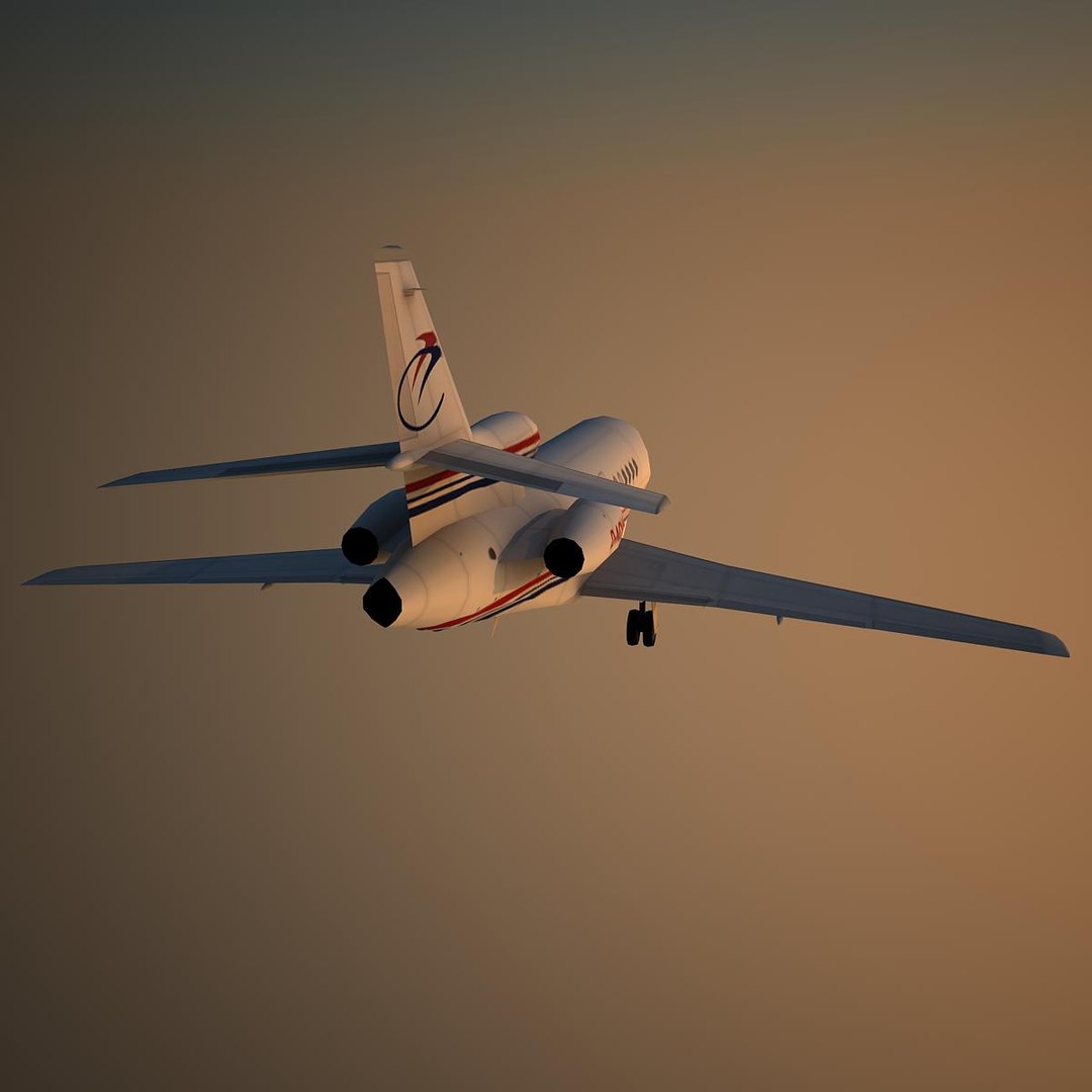 3d dassault falcon 900 bae