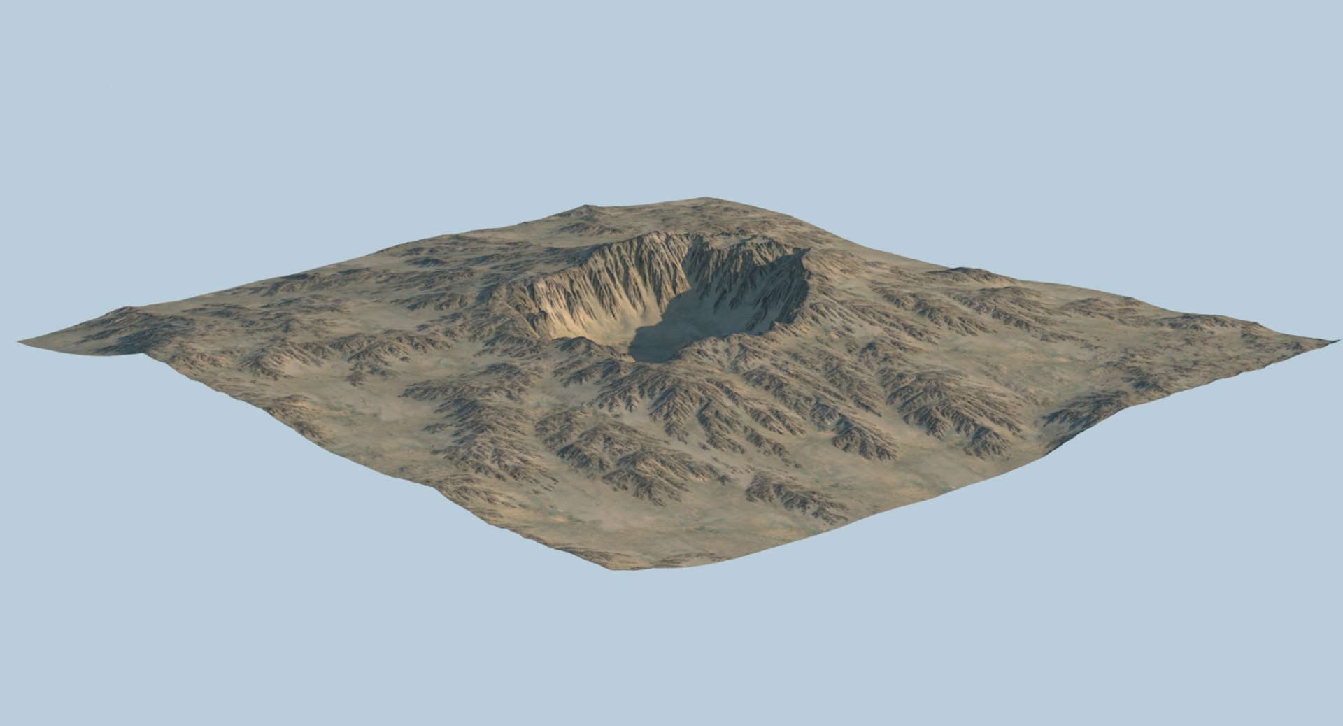 Crater Realistic 3d Model