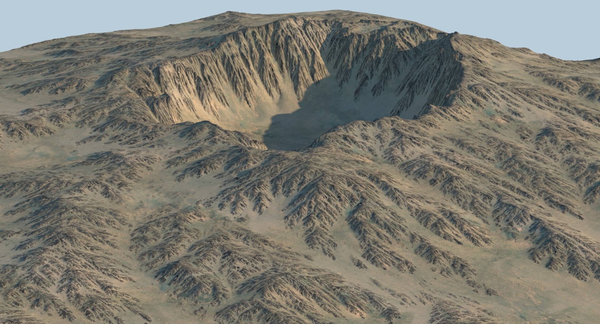 Crater Realistic 3d Model