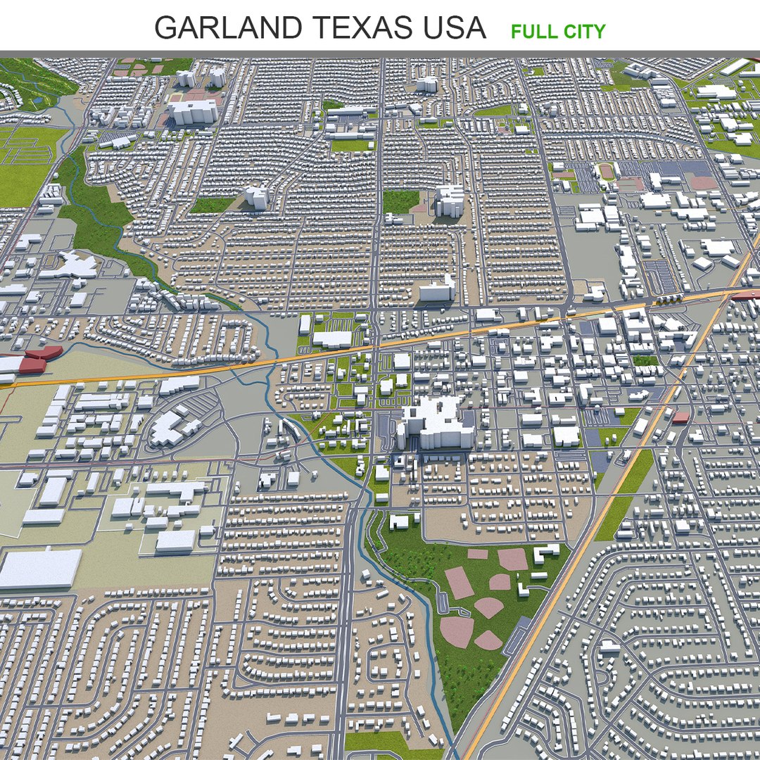 Garland Texas USA model - TurboSquid 1720143