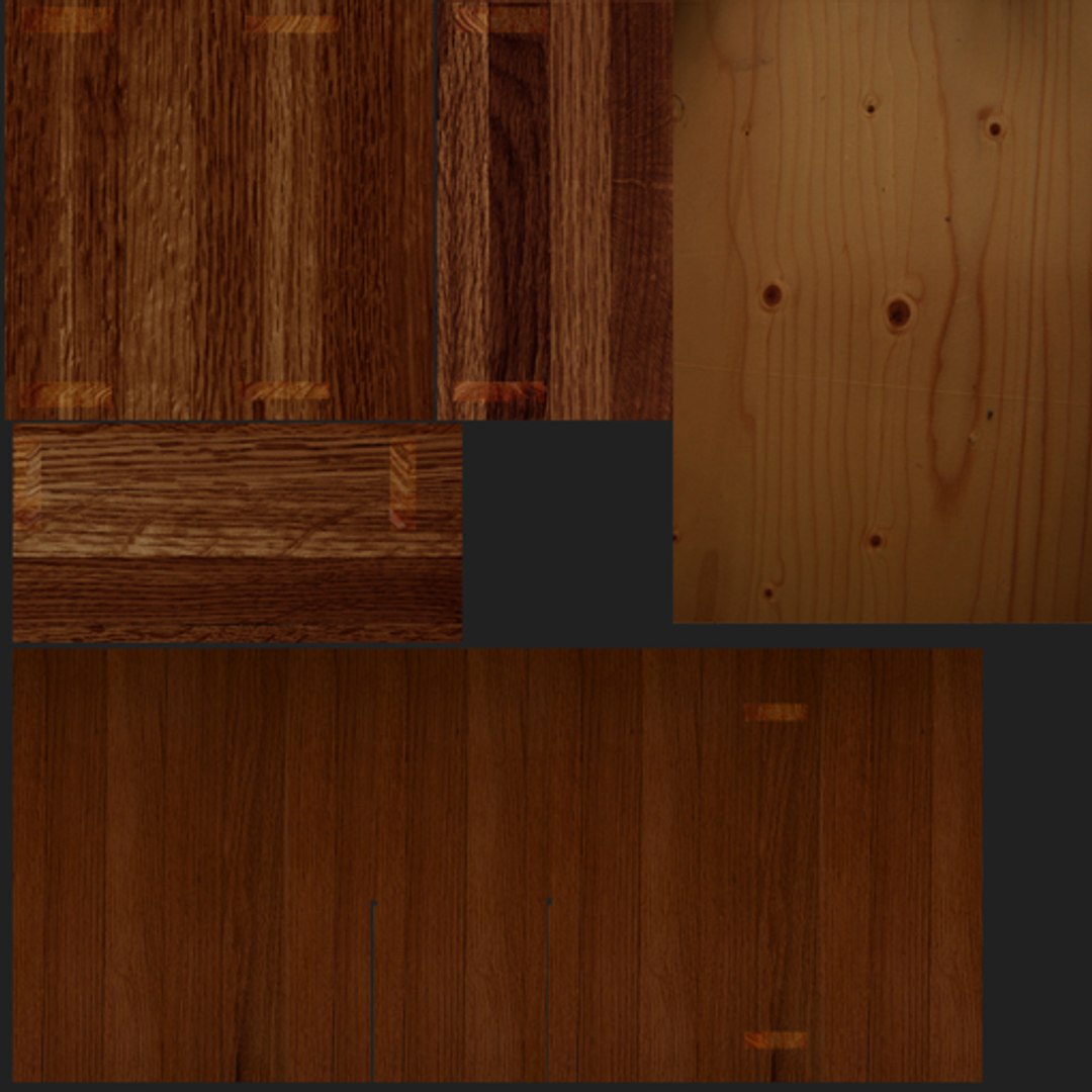 3d model wooden steps