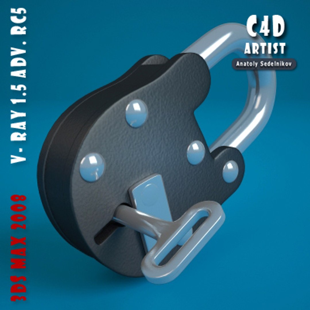 3d Lock Padlock Pad Model