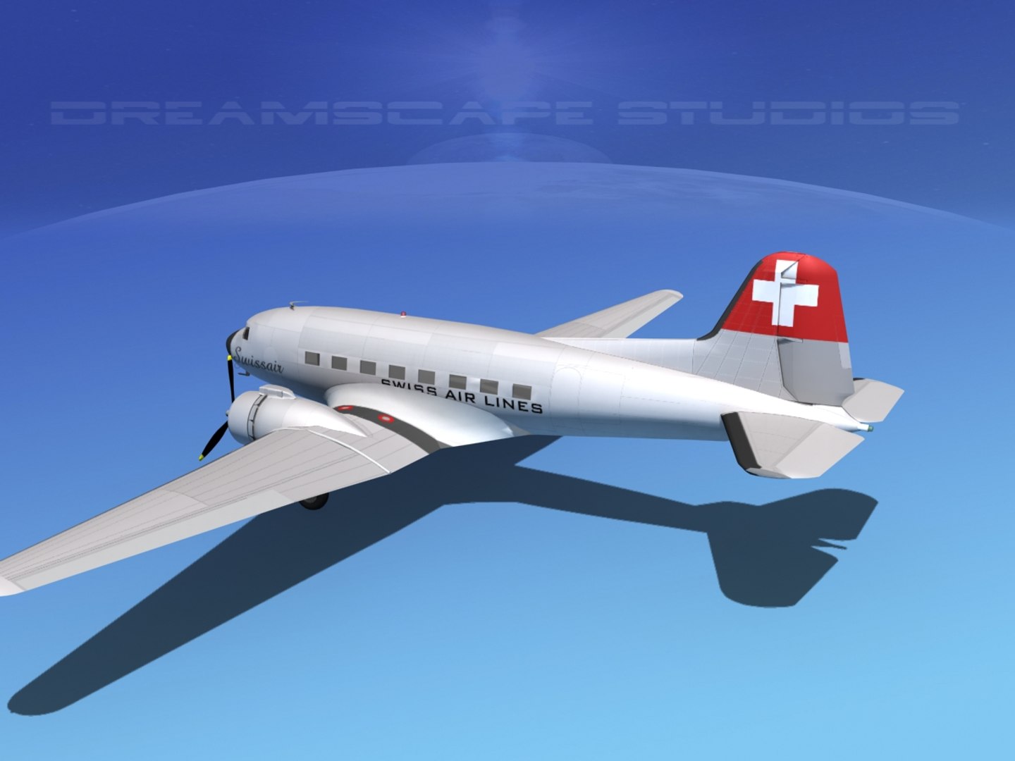 Dc-3 Douglas 3d Model