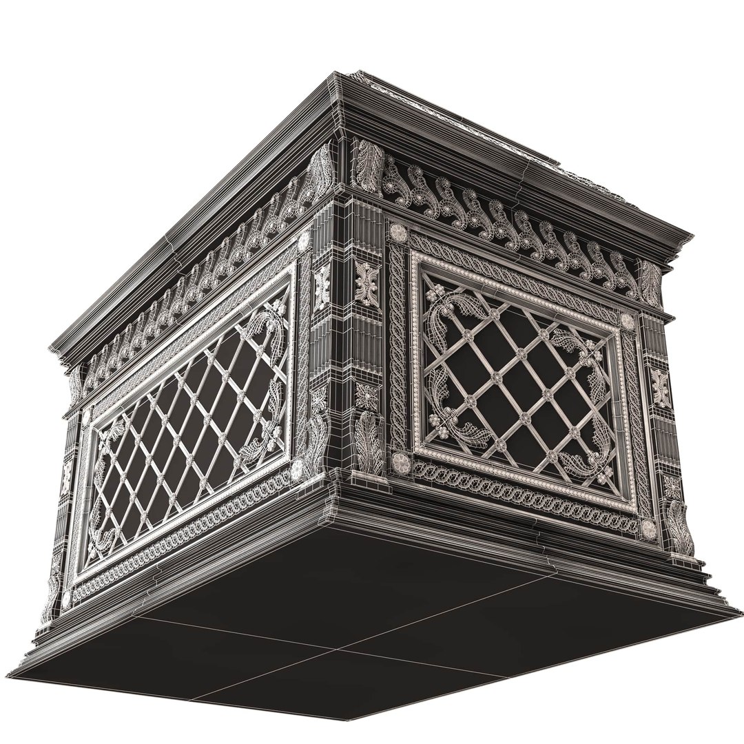 3D Chest 08 White - TurboSquid 2242809