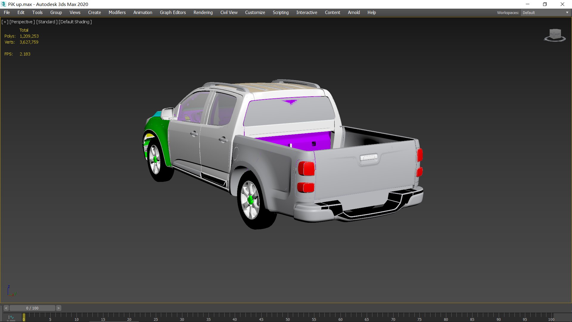 3D Pick-up Truck Model - TurboSquid 2263252