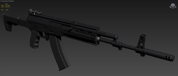 ak12 rifle 3d max