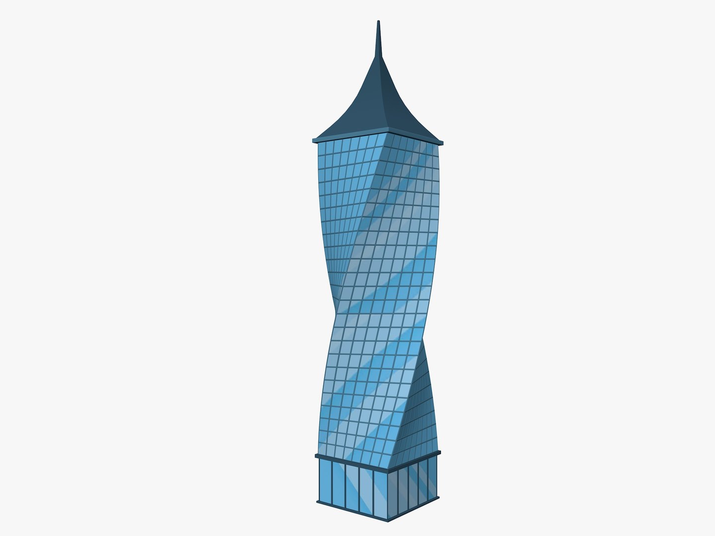 Cartoon Skyscraper Building 6 Low-poly 3D Model - TurboSquid 2255712