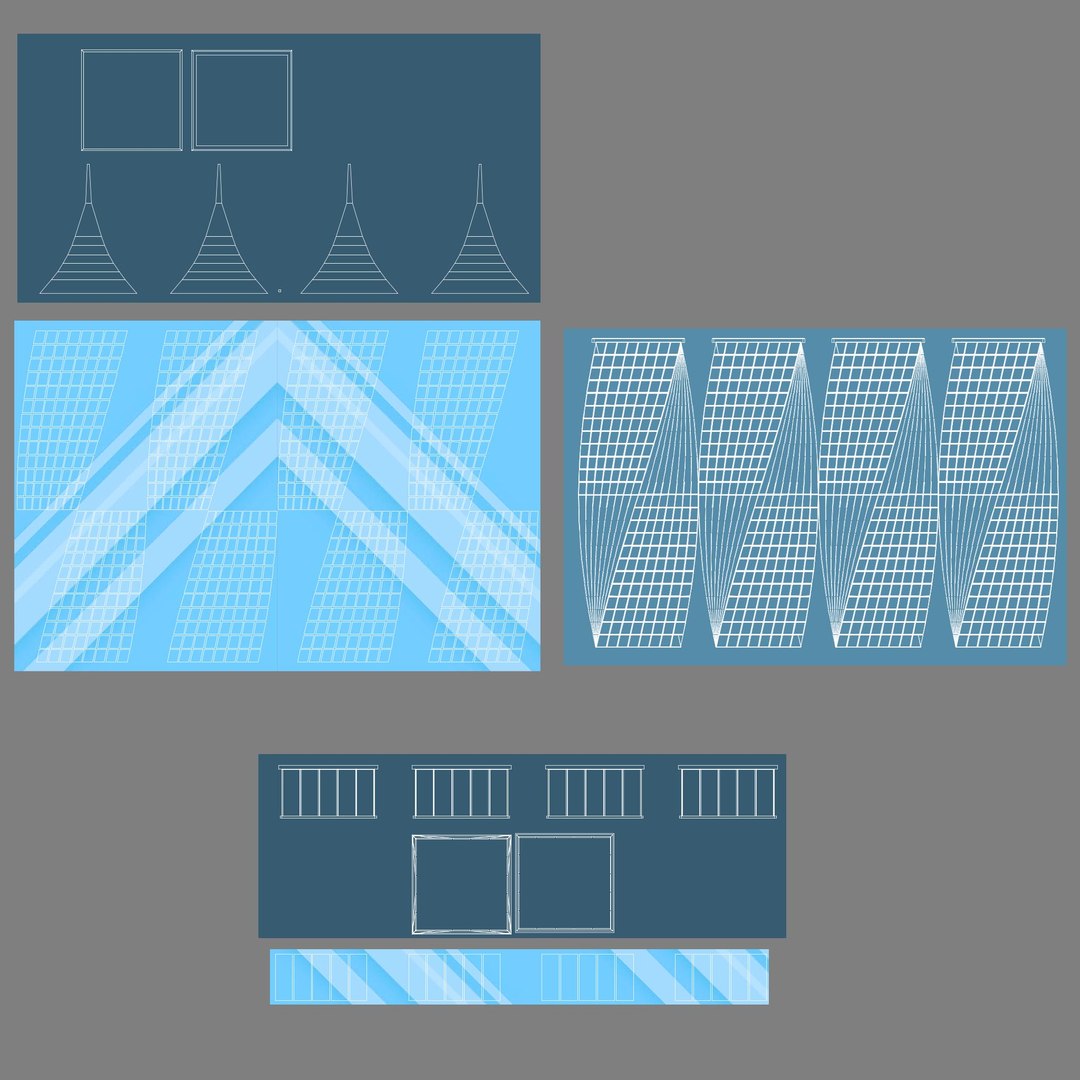 Cartoon Skyscraper Building 6 Low-poly 3D Model - TurboSquid 2255712