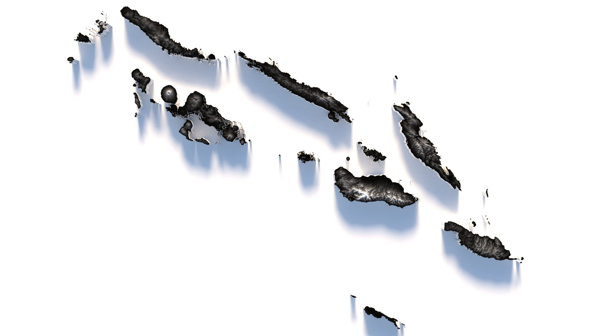 Solomon Islands Solomon Aelan Terrain Map 3D Model - TurboSquid 2336735