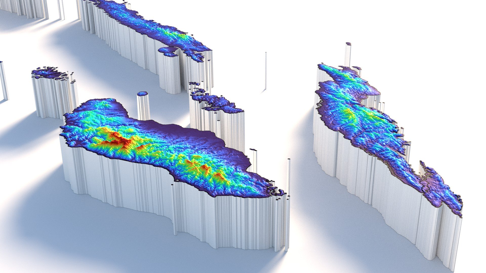 Solomon Islands Solomon Aelan Terrain Map 3D Model - TurboSquid 2336735