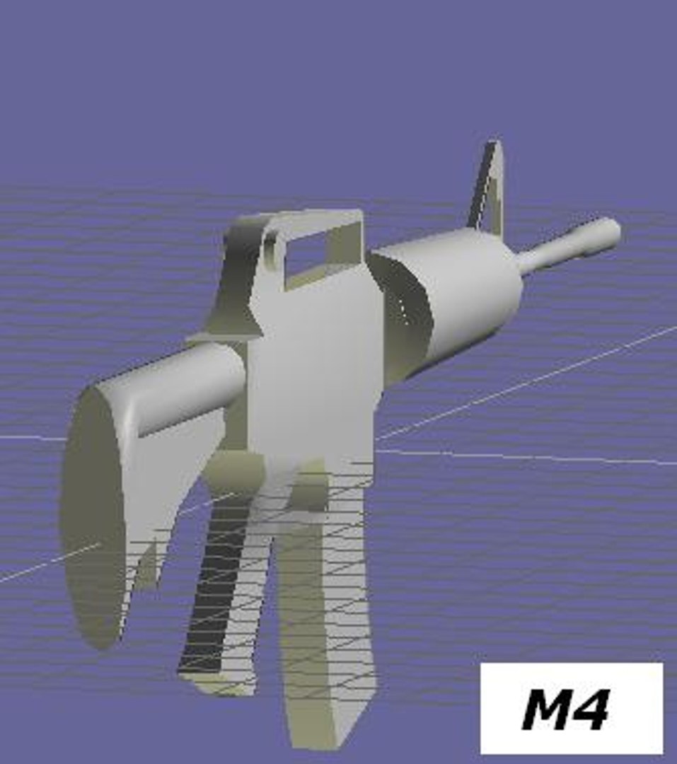 Free M4 Carbine 3d Model