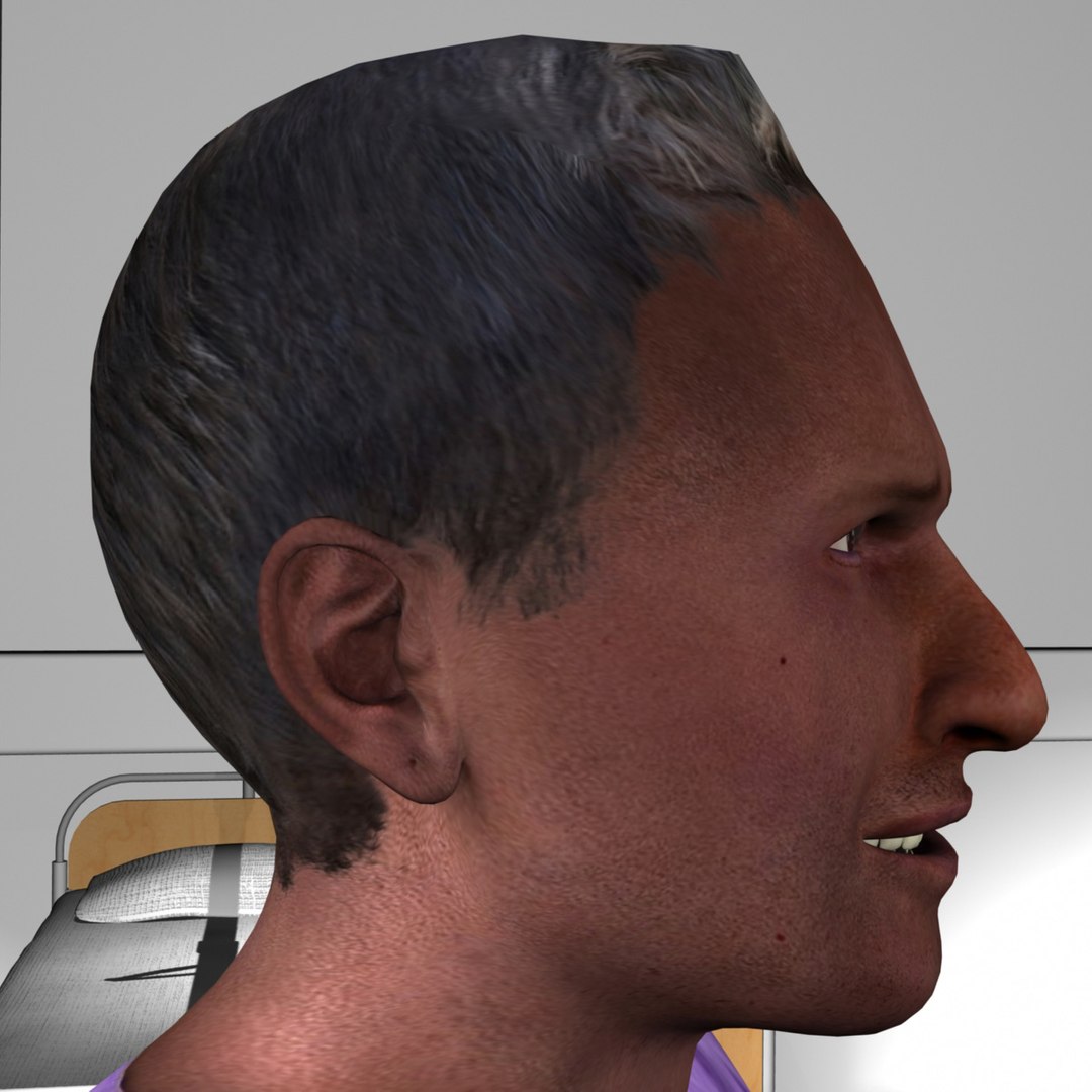 male medical staff 3d model