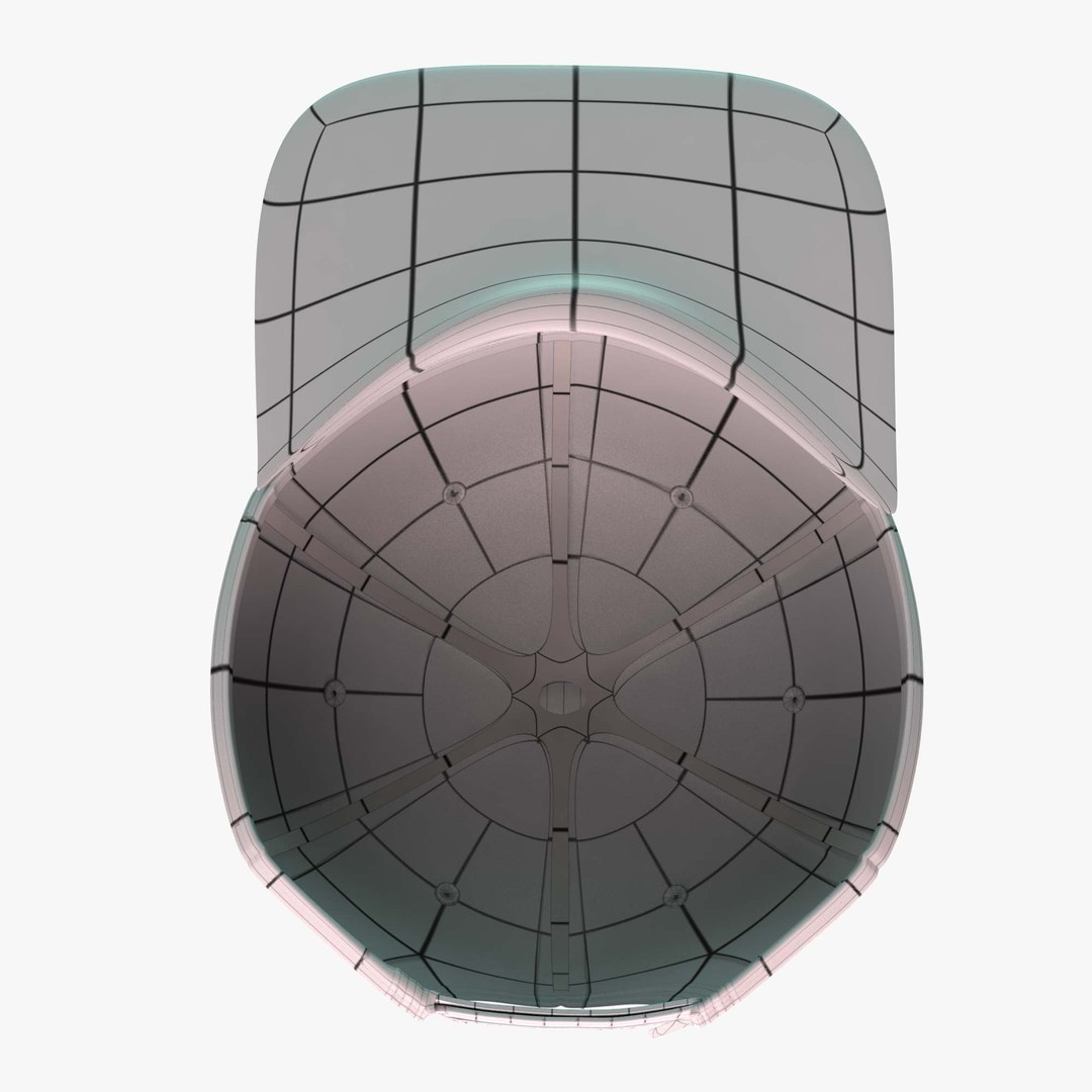 3d Denim Baseball Cap Model