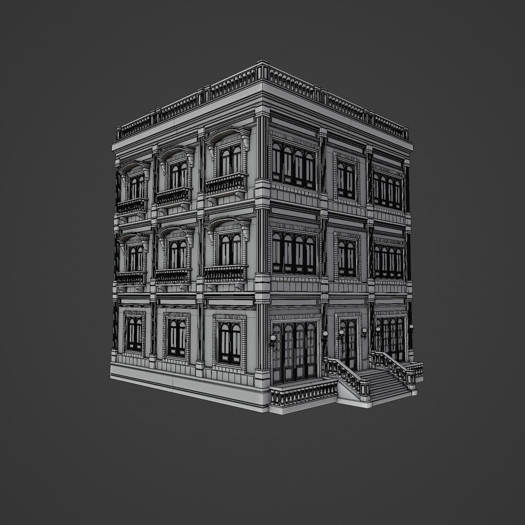 MODULAR BUILDING WITH INTERIOR KITBASH 06 3D Model - TurboSquid 2264959