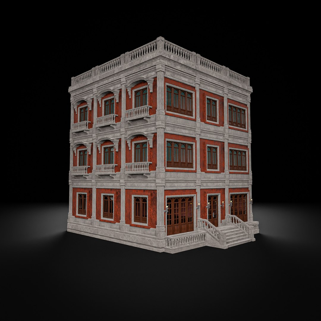 MODULAR BUILDING WITH INTERIOR KITBASH 06 3D Model - TurboSquid 2264959
