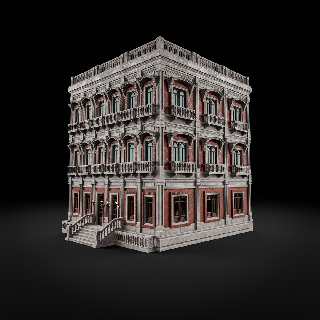 MODULAR BUILDING WITH INTERIOR KITBASH 06 3D Model - TurboSquid 2264959