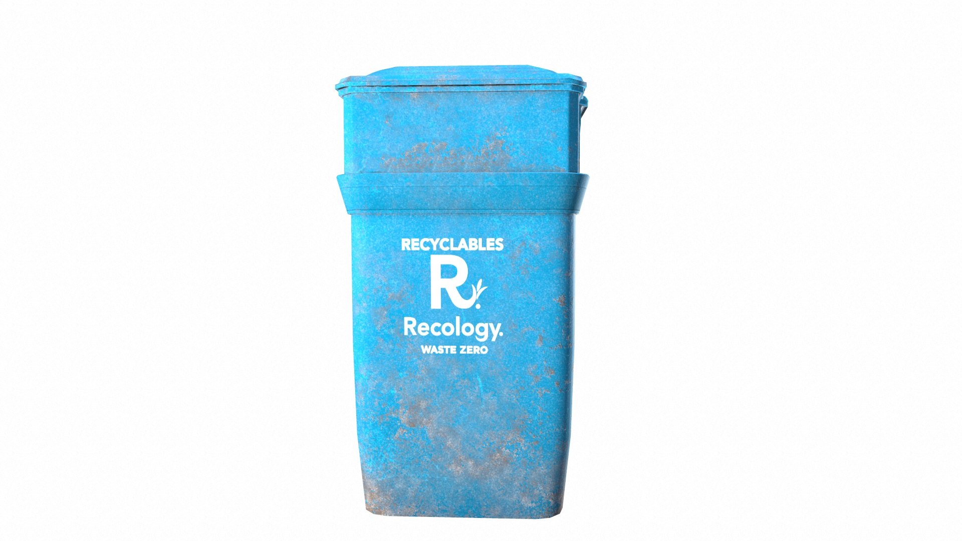 3D Rusted Dustbin - TurboSquid 2345674