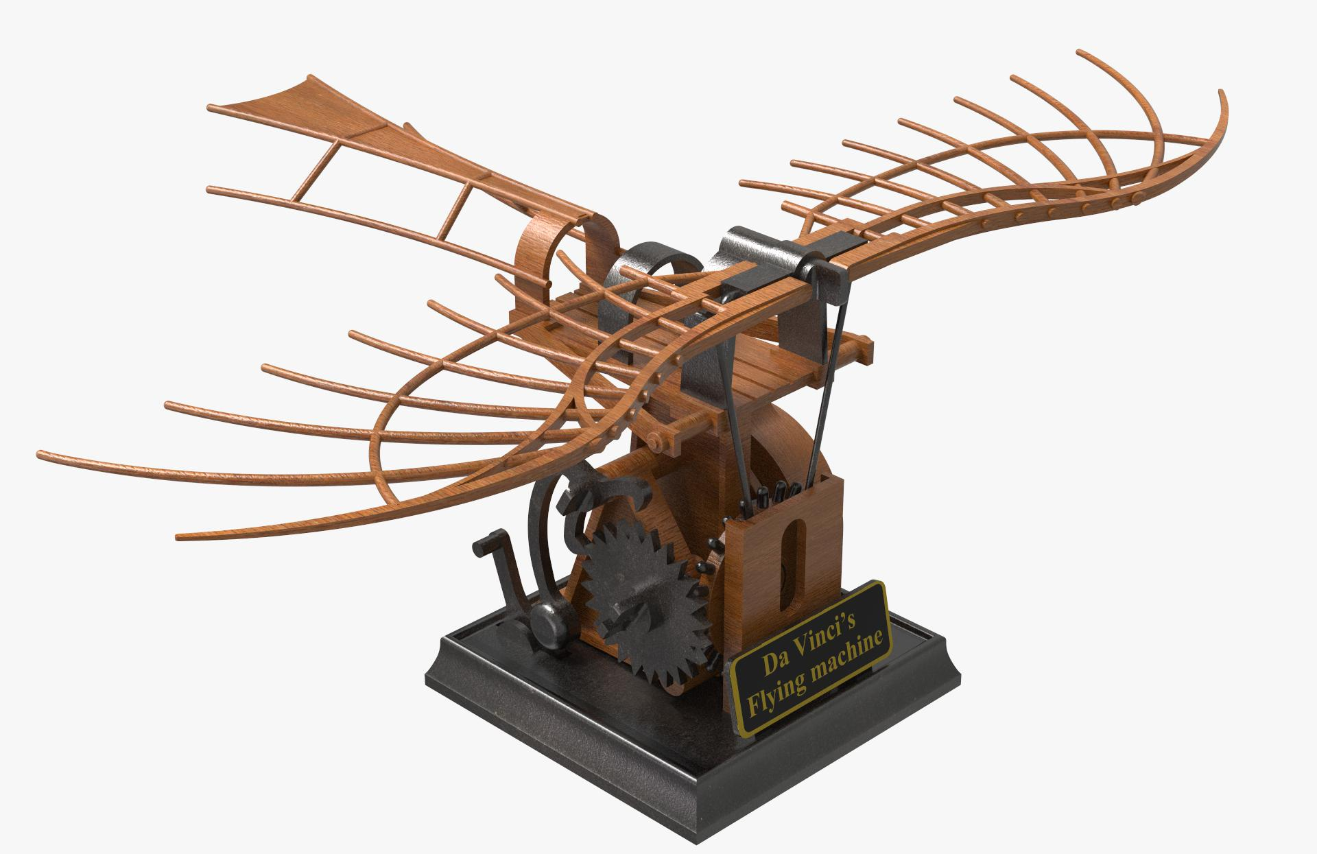 3d leonardo da machine