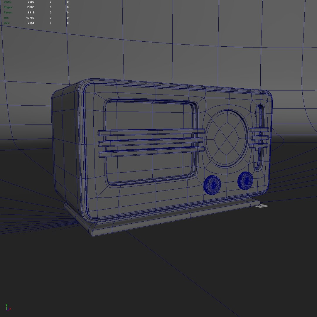 Vintage Radio 3D Model | 1143371 | TurboSquid