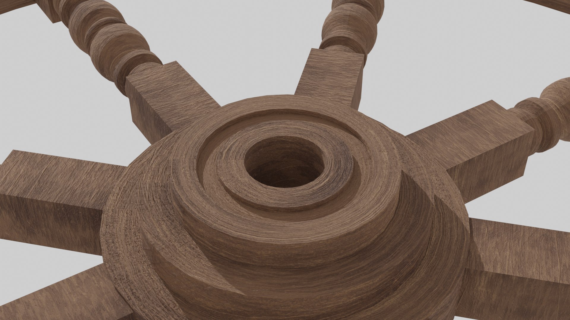 3D Ship Wheel Model - TurboSquid 1599971