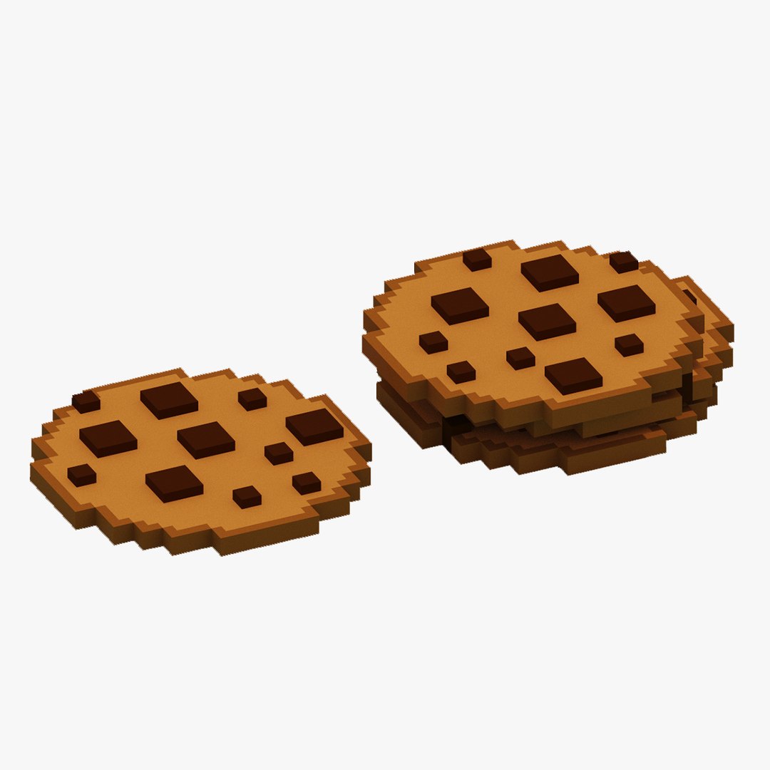 3D Voxel Cookie model - TurboSquid 2063669