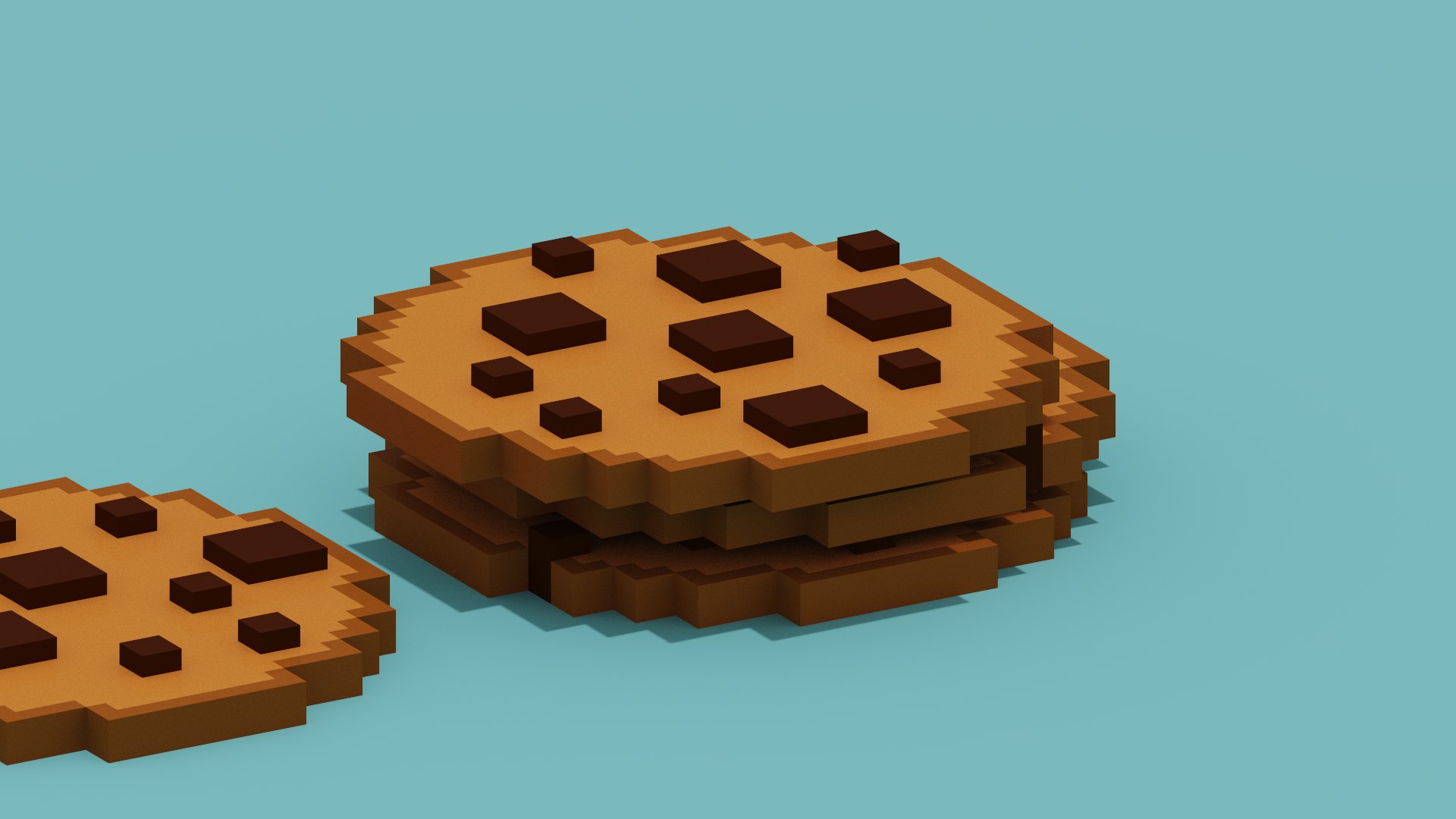 3D Voxel Cookie Model - TurboSquid 2063669
