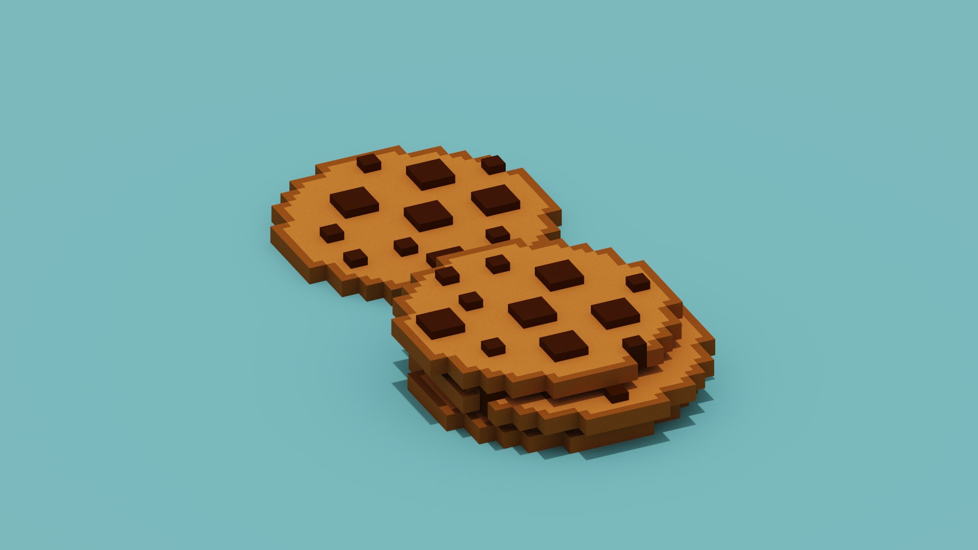 3D Voxel Cookie Model - TurboSquid 2063669