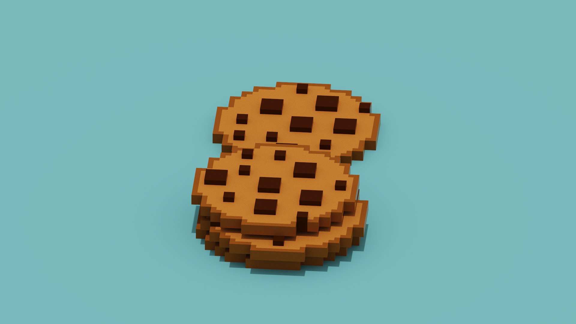 3D Voxel Cookie Model - TurboSquid 2063669