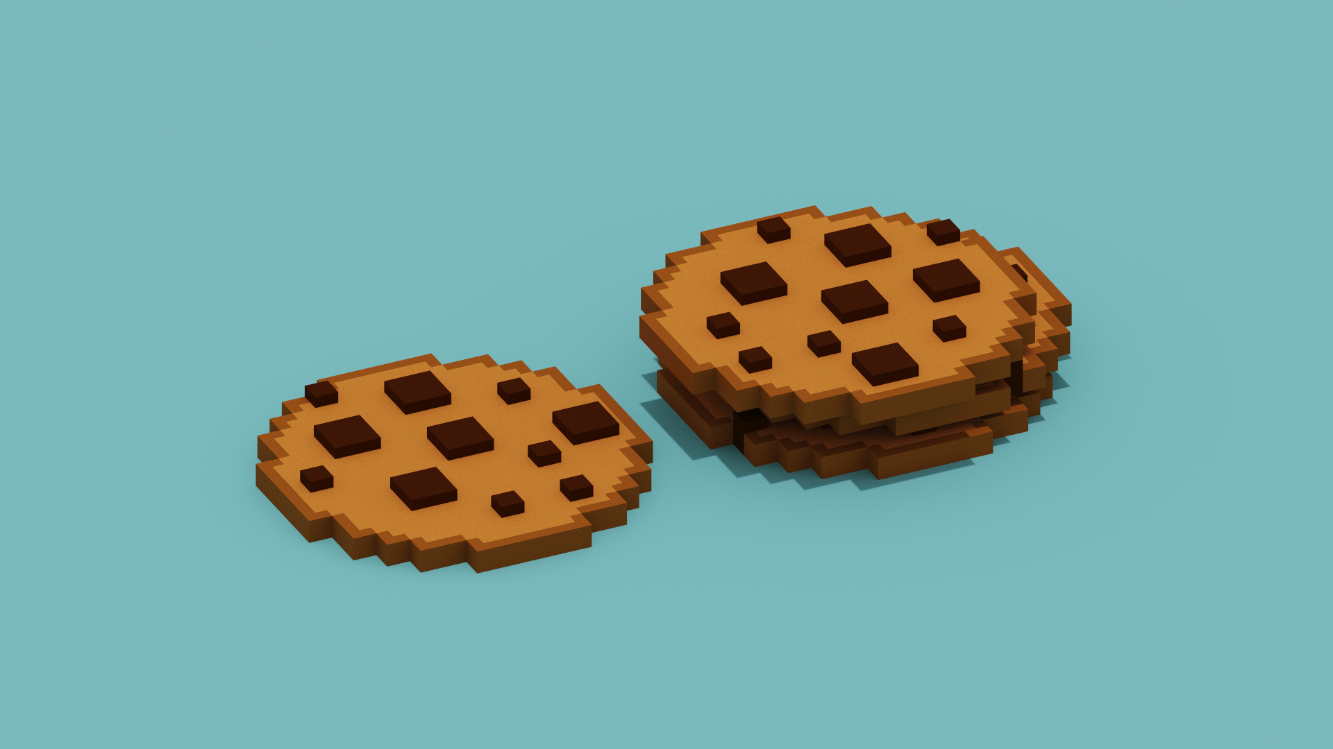 3D Voxel Cookie Model - TurboSquid 2063669