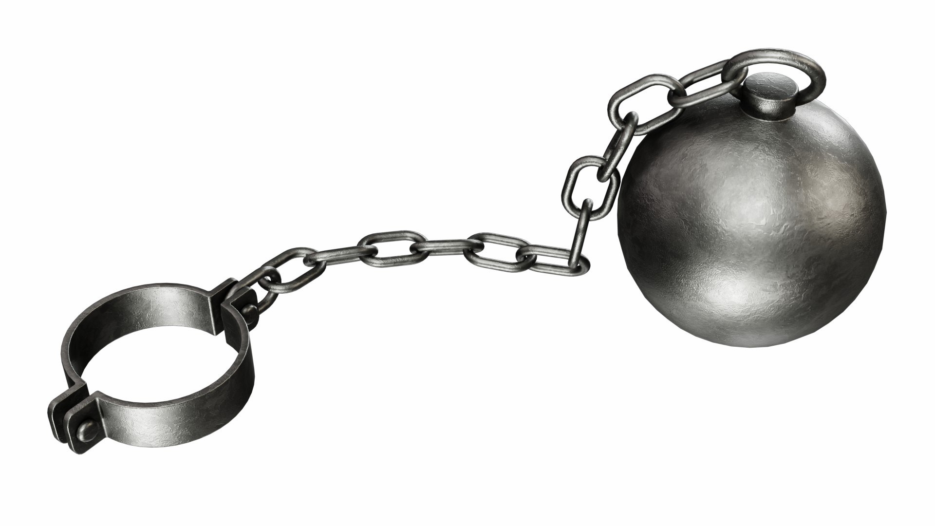 Shackles With Weight 3D Model - TurboSquid 2070220
