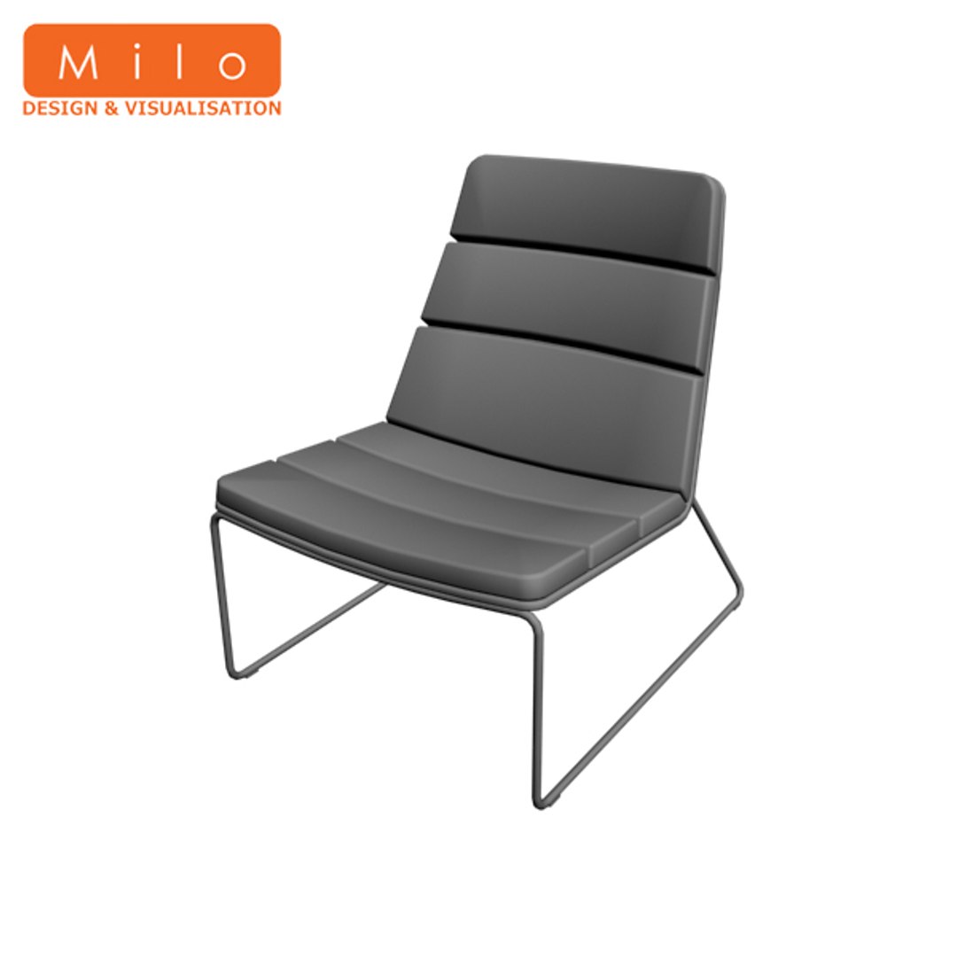 3d Model Of Orangebox Lounge Chair