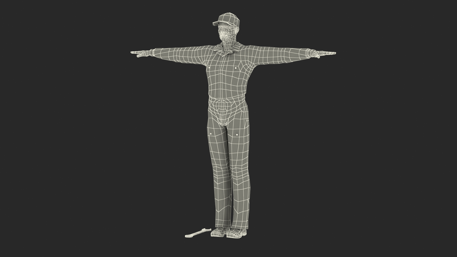Auto Mechanic T-pose 3D Model - TurboSquid 1604980