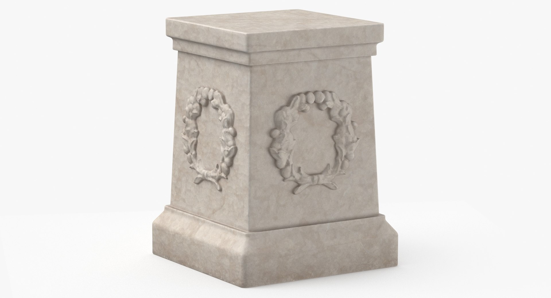 Roman Statue Pedestal 04 Model - TurboSquid 2183536