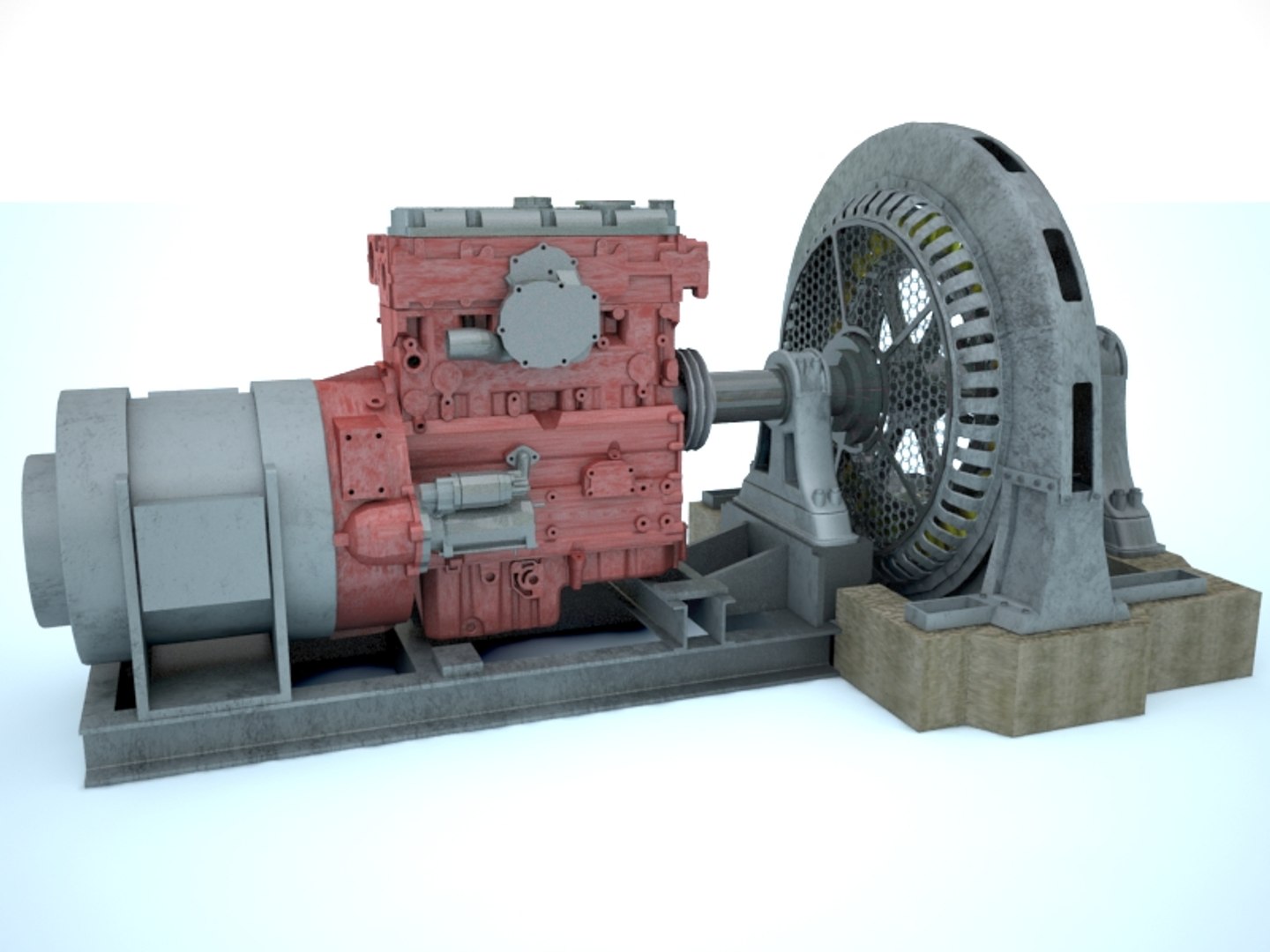 Old Generator 3d 3ds