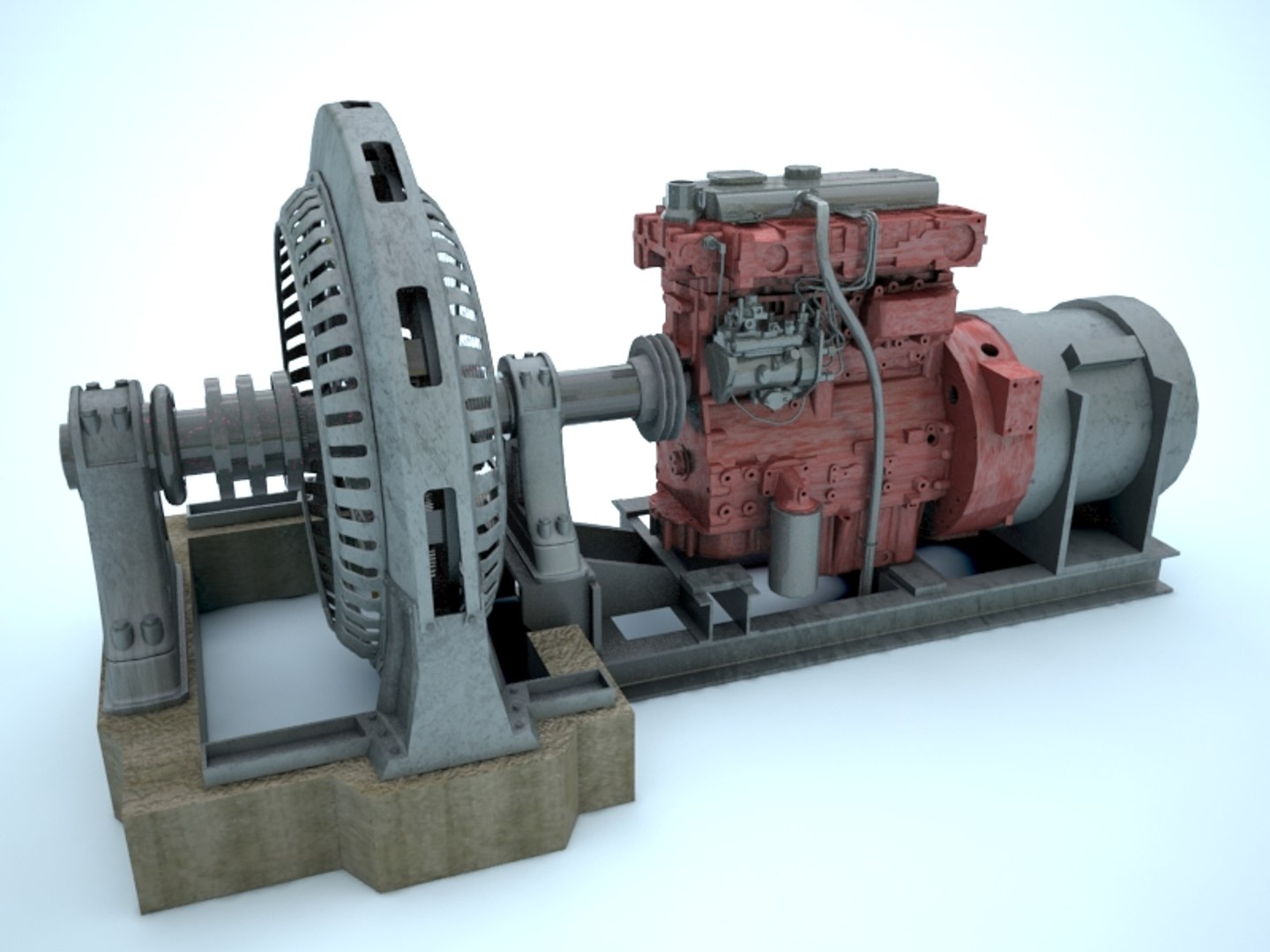Old Generator 3d 3ds