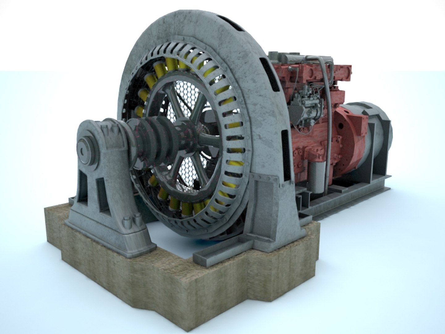 Old Generator 3d 3ds