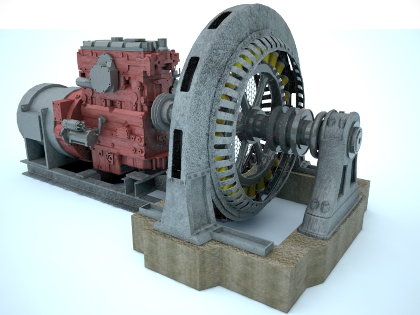 Old Generator 3d 3ds