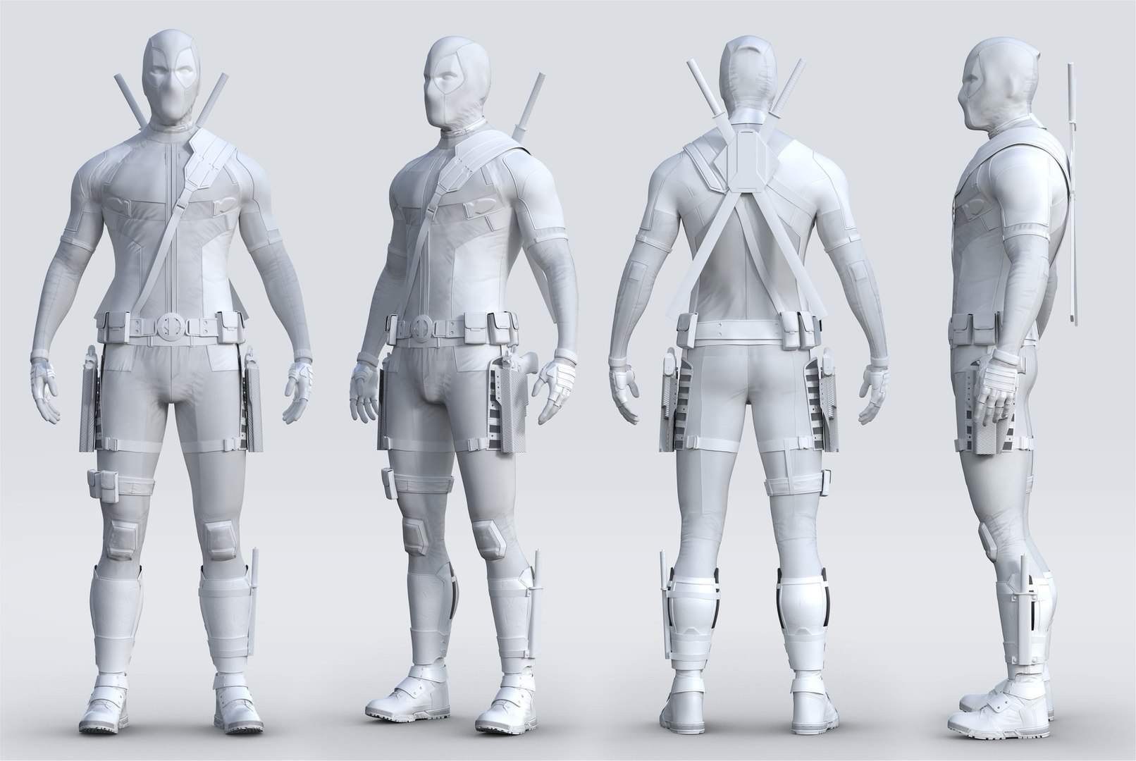 3D Deadpool Model - TurboSquid 1396678