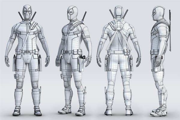 3D deadpool model - TurboSquid 1396678